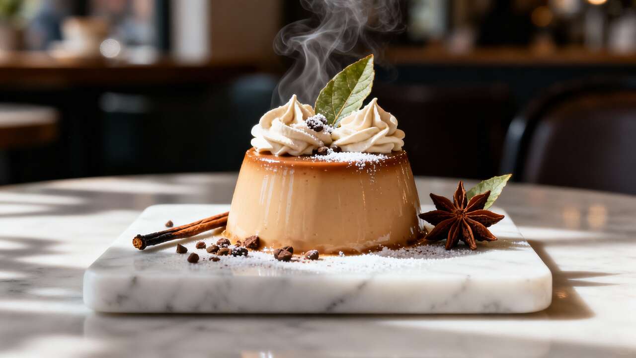 Recette légère de panna cotta au café et crème badiane