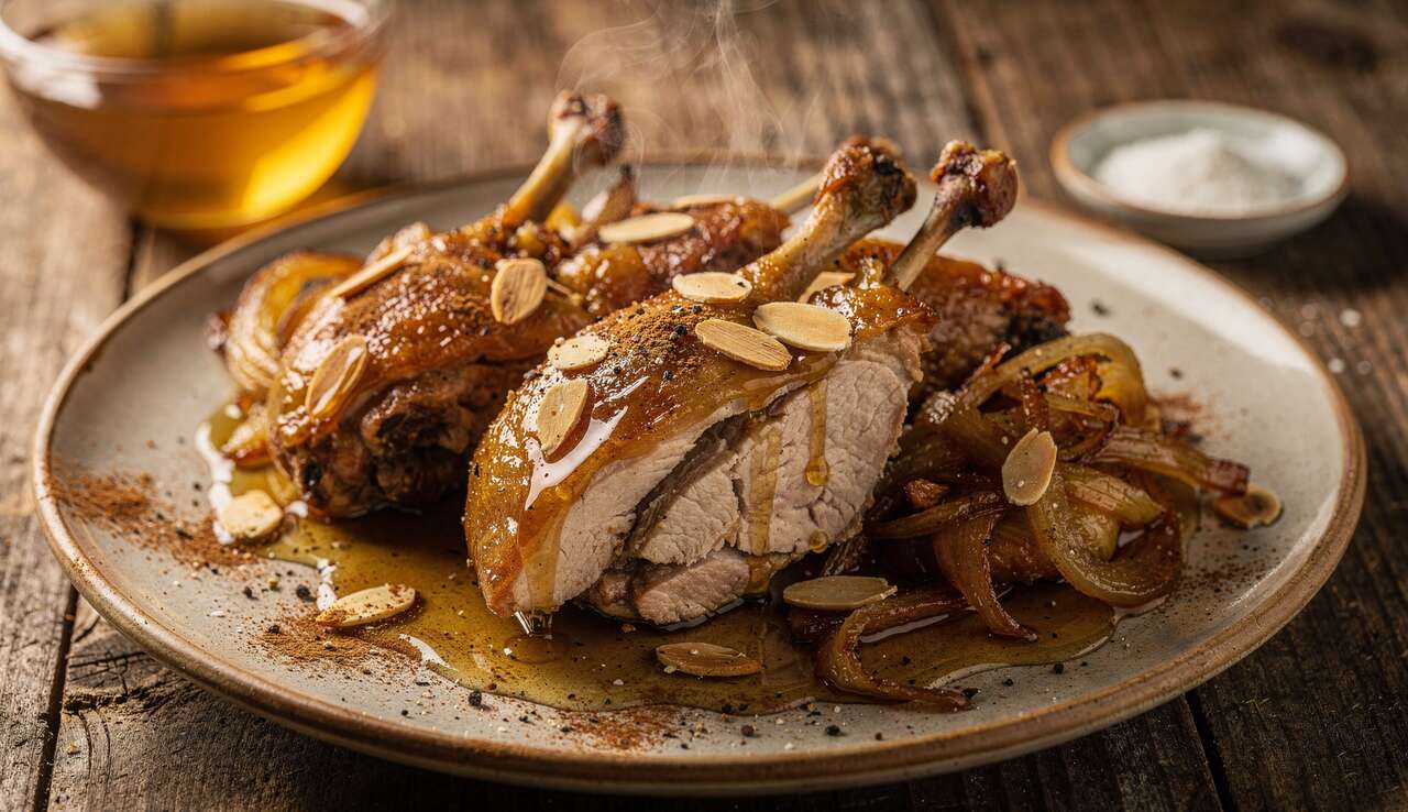 Lapin aigre-doux au miel et oignons : recette savoureuse