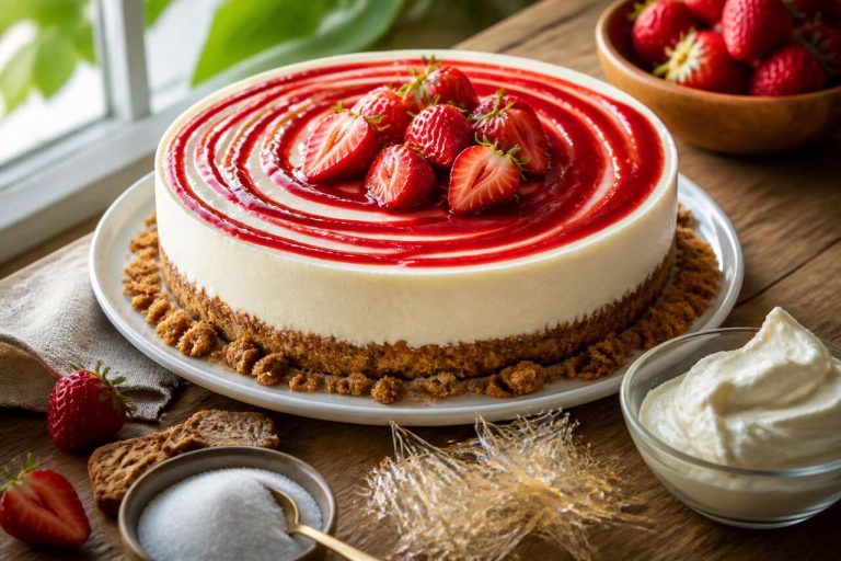 La meilleure recette de cheesecake aux fraises